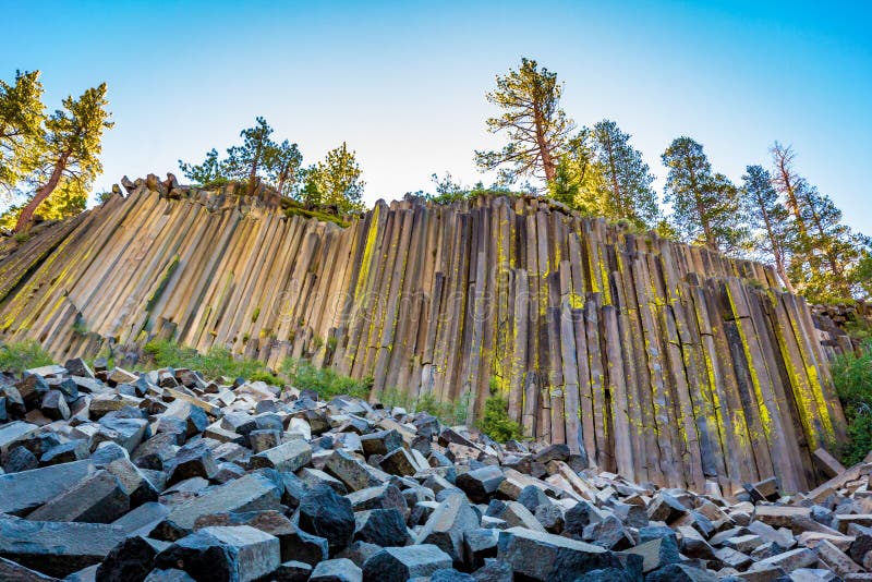 Devils Postpile National Monument Stock Image - Image of north ...