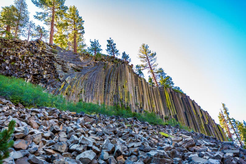Devils Postpile National Monument Stock Photo - Image of rock, local ...