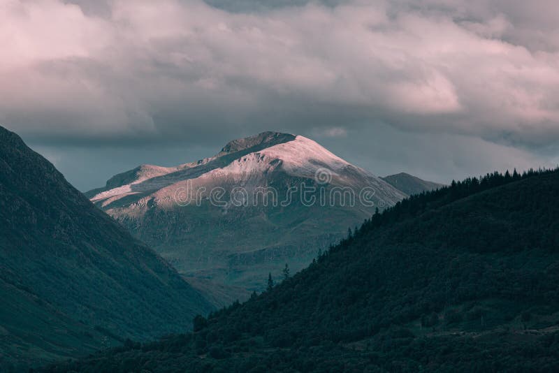 The Devils Ridge, Ben Nevis, Scottish Highland Stock Photo - Image of ...