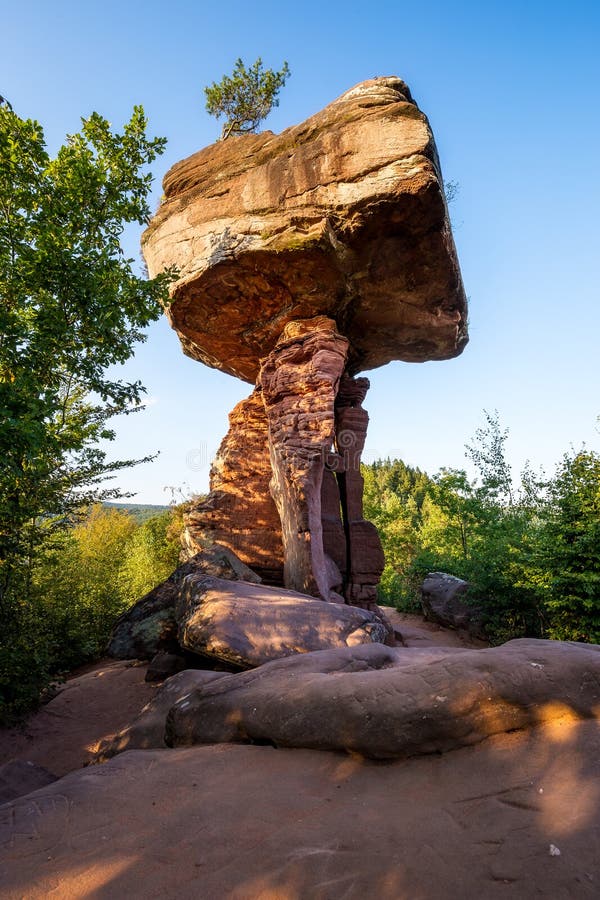 Devils Table Near Hinterweidenthal Stock Image - Image of pfacurren ...