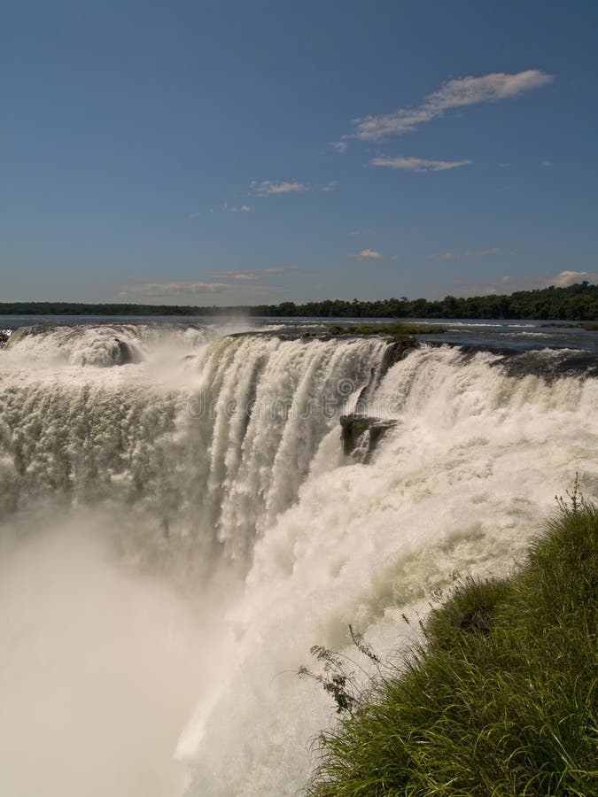 Devils Throat in Iguassu Falls Argentina Brazil Stock Photo - Image of ...