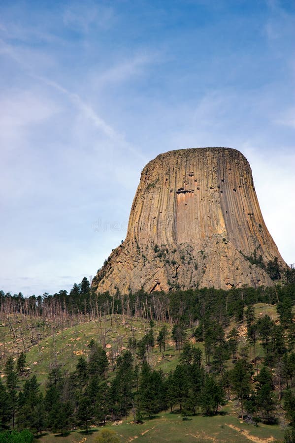 Devils Tower stock photo. Image of monument, devils, tree - 14894816
