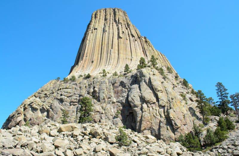 Devils Tower stock image. Image of formation, devils - 21536785