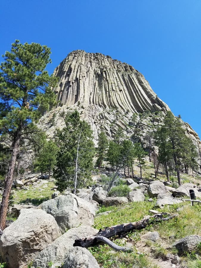 Devils Tower stock image. Image of clear, devils, tower - 116988419