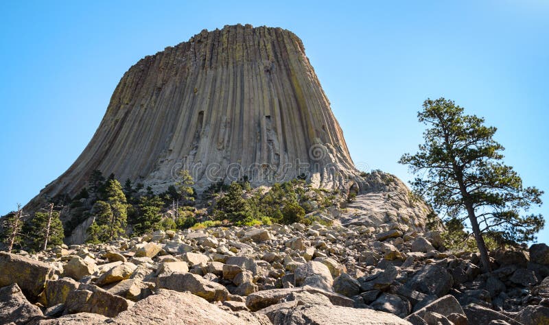 Devils Tower stock image. Image of fourche, devils, jurassic - 61140685