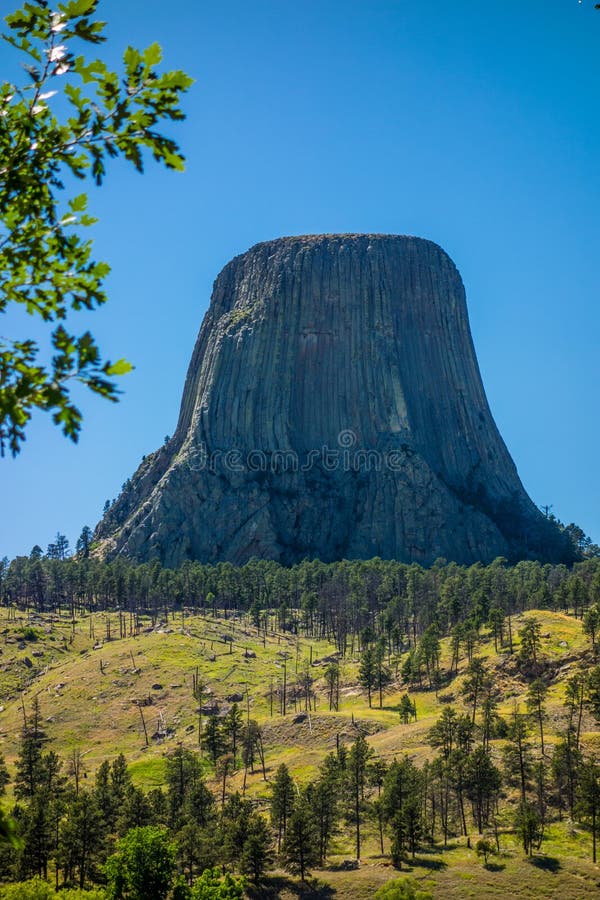Devils Tower National Monument Stock Photo - Image of monument ...