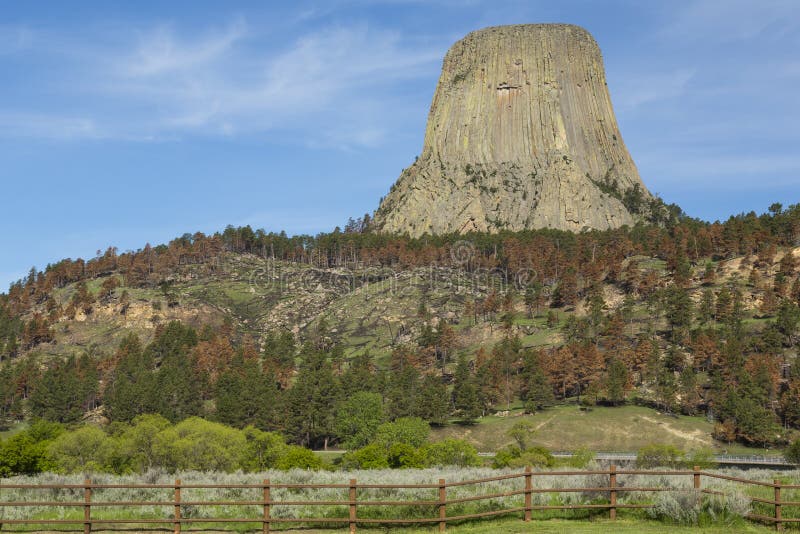 Devils Tower stock photo. Image of park, scenic, sundance - 32087244