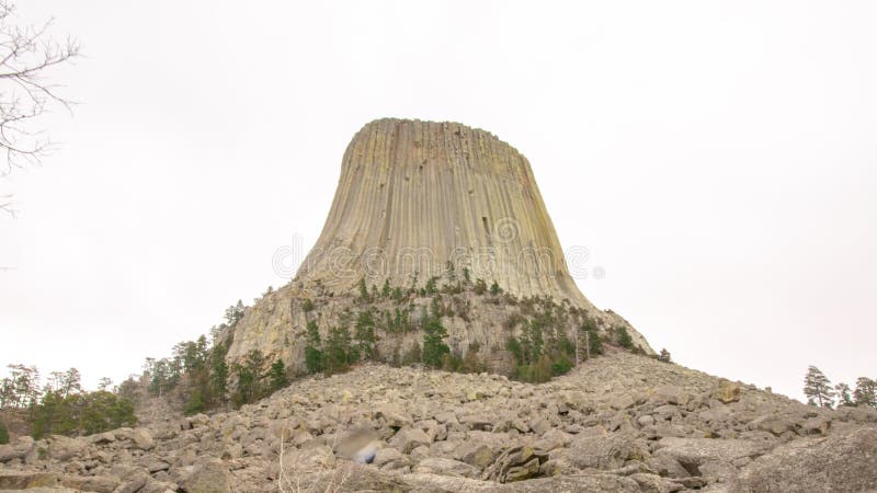 Devils Tower Boldly Rising Out of a Landscape Stock Image - Image of ...