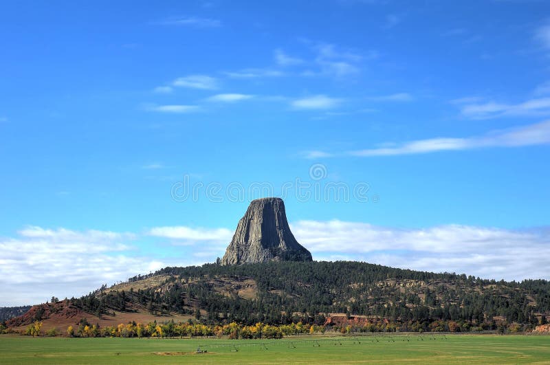 Devil Tower in Wyoming stock image. Image of scenic - 108738041