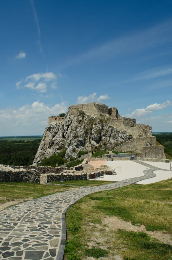 Devin Castle Near Bratislava. Slovakia Stock Image - Image of rock ...