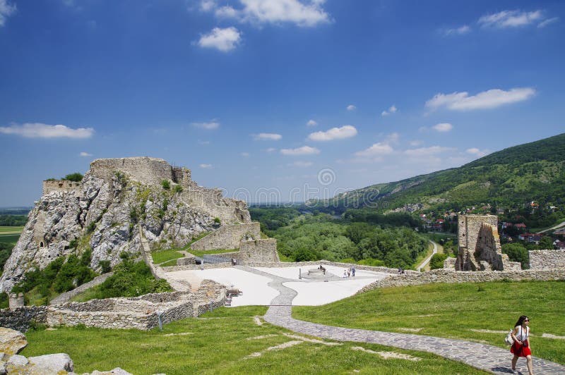 The Devin castle editorial photo. Image of exteriors - 56530561