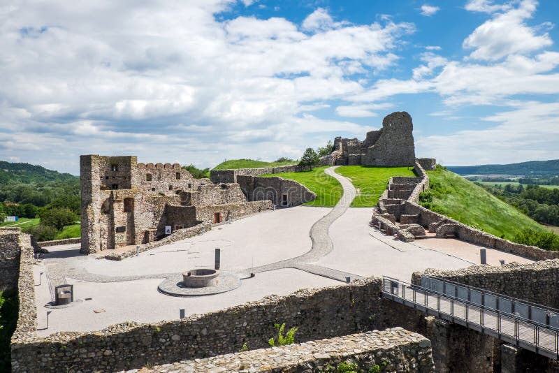 Devin Castle Near Bratislava, Slovakia Stock Photo - Image of roman ...