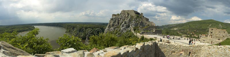 Devin Castle stock photo. Image of hill, bratislava, view - 848060