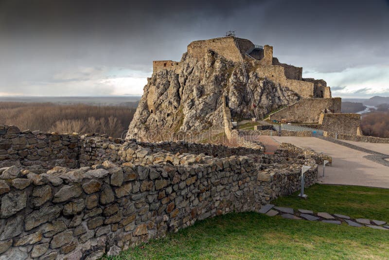 Devin castle stock image. Image of castle, medieval - 167771341