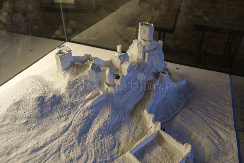 Devin Castle Small White Layout in the Museum Editorial Stock Image ...