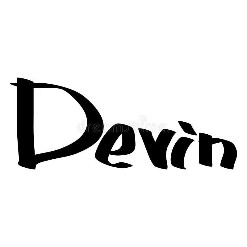 Devin Male Name Street Art Design. Graffiti Tag Devin. Vector Art ...