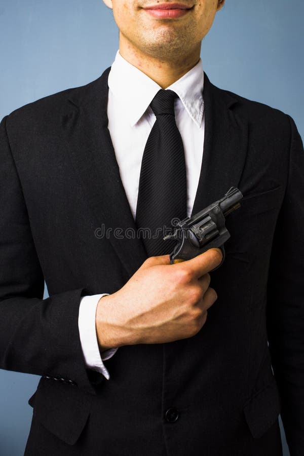 Devious businessman stock photo. Image of thinking, studio - 22749652