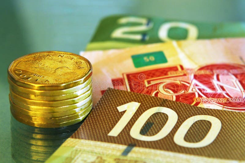 Devise canadienne photo éditorial. Image of canada, argent - 980871