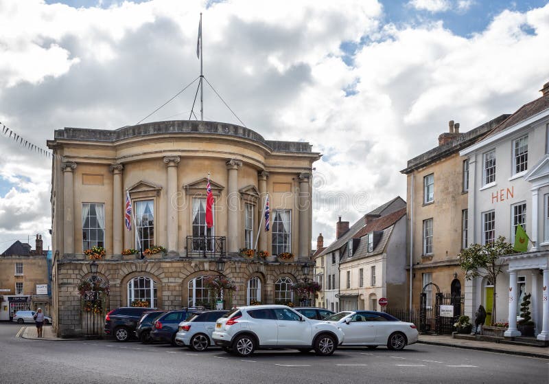 Devizes Town Hall in St Johns Street, Devizes, Wiltshire, UK Editorial ...