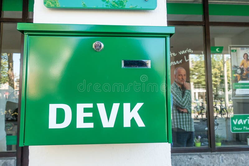 DEVK mailbox editorial stock image. Image of mailbox - 42174974