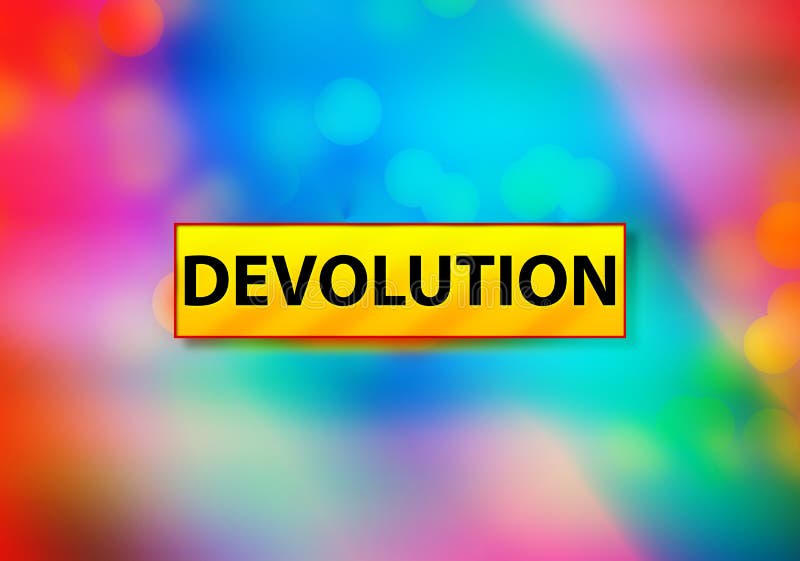 Devolution Abstract Colorful Background Bokeh Design Illustration Stock ...