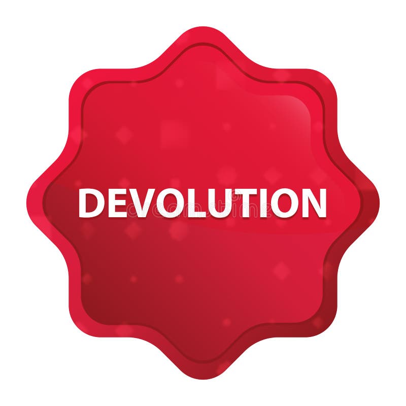 Devolution Misty Rose Red Starburst Sticker Button Stock Illustration ...
