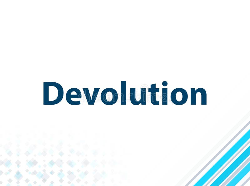 Devolution Modern Flat Design Blue Abstract Background Stock ...