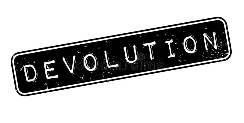 Devolution rubber stamp stock vector. Illustration of devolving - 102627750