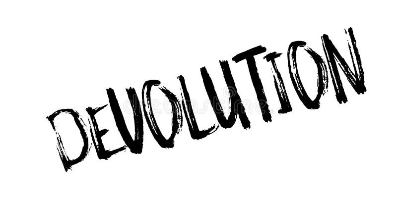 Devolution rubber stamp stock vector. Illustration of icon - 102627853