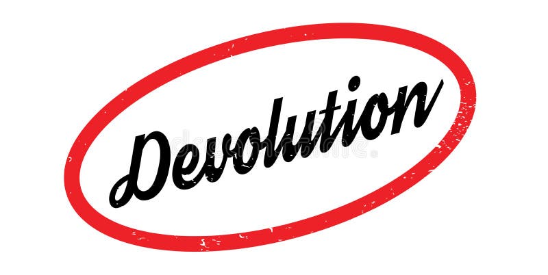 Devolution rubber stamp stock vector. Illustration of aged - 102627965