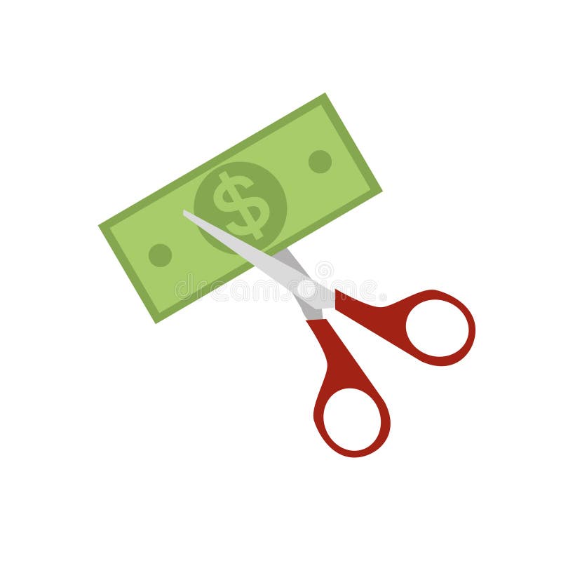 Devolution, Scissors Cutting a Banknote, Financial Crisis, Cost or ...