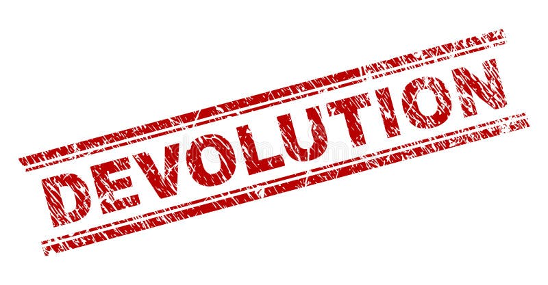 Grunge Textured DEVOLUTION Stamp Seal Stock Vector - Illustration of ...