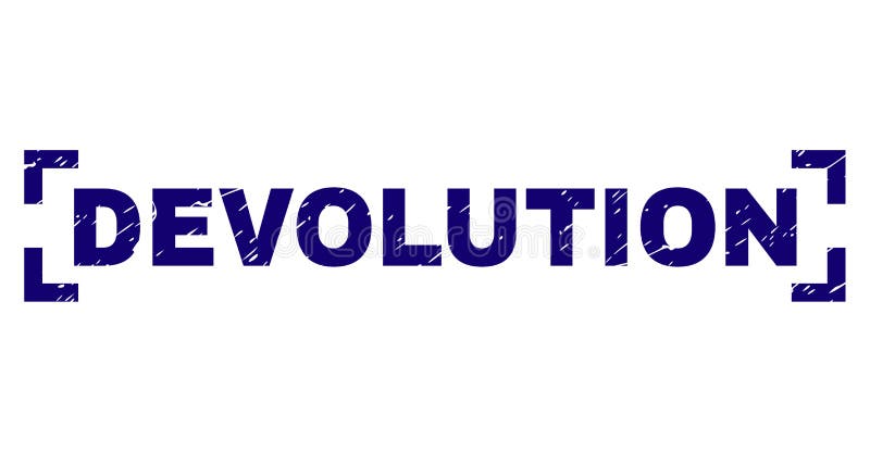 Grunge Textured DEVOLUTION Stamp Seal between Corners Stock Vector ...