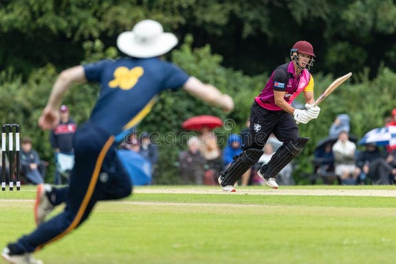 Josh Thomas of Somerset CCC Playing Vs Devon CCC Editorial Stock Image ...