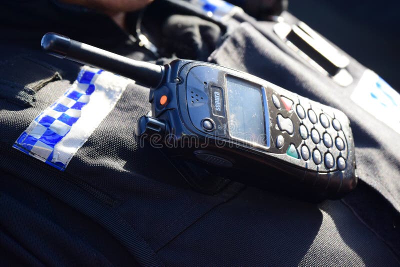 Devon and Cornwall Police Radio Editorial Stock Image - Image of helmet ...