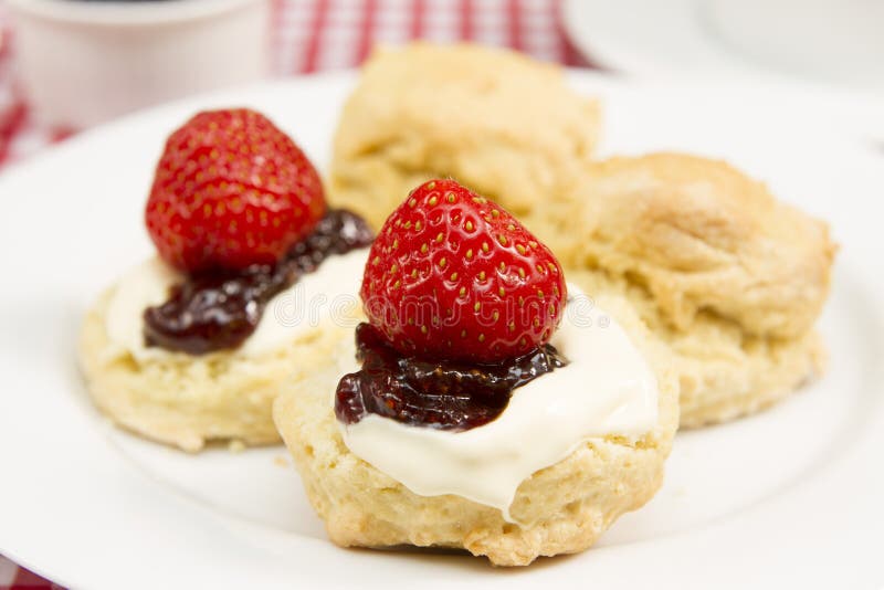 Devon cream tea stock image. Image of traditional, fruit - 75088451