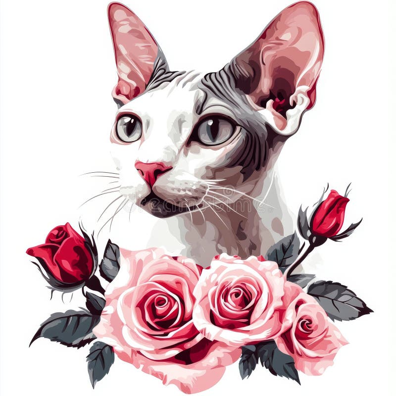 Devon Rex Watercolor Stock Photos - Free & Royalty-Free Stock Photos ...