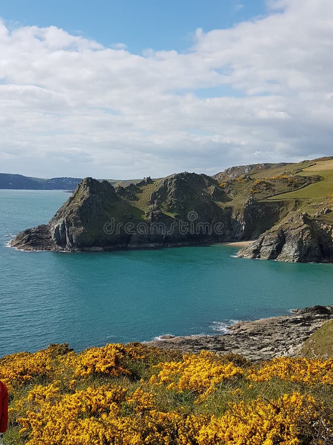 Devon seas stock photo. Image of blue, rocks, beautiful - 106777884
