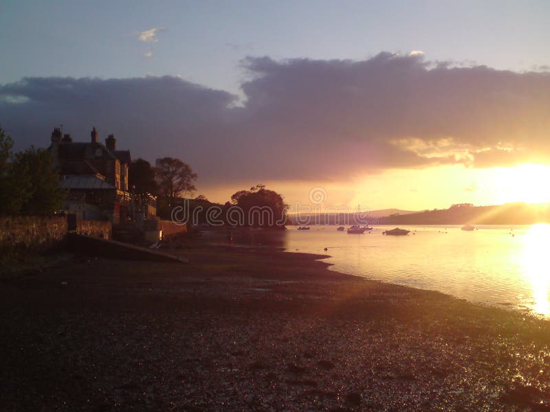 Devon sunset stock photo. Image of devon, sunset, river - 48917350
