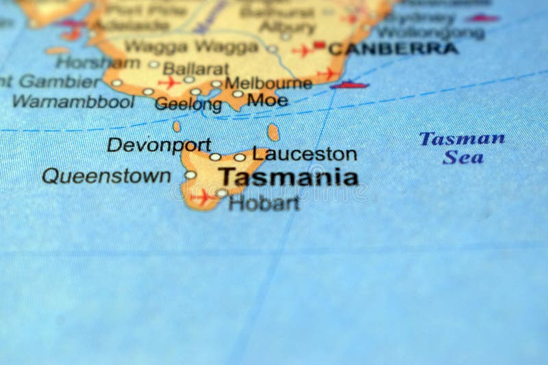 Devonport Political Map or Administrative Map with Blurry Background ...