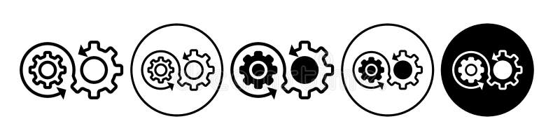 Devop Icon Vector Set Collection for Web Stock Vector - Illustration of ...