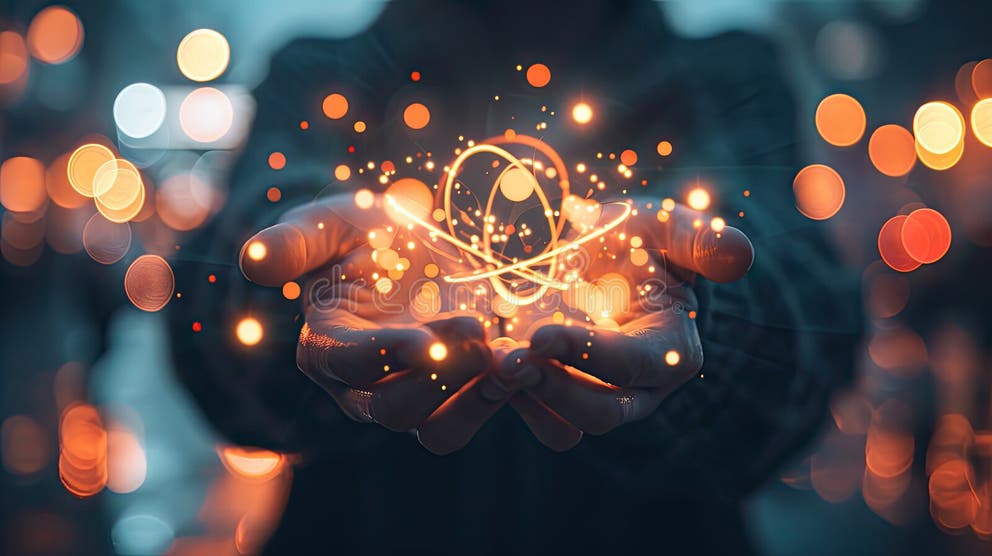 DevOps Concept, an it Engineer Holding the Glowing Devops Symbol ...