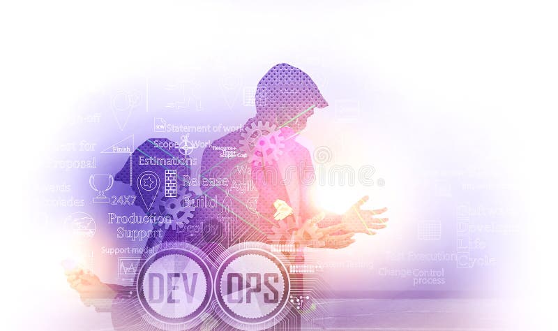 Concept of Team Work , Business , Development and Operations Team ...