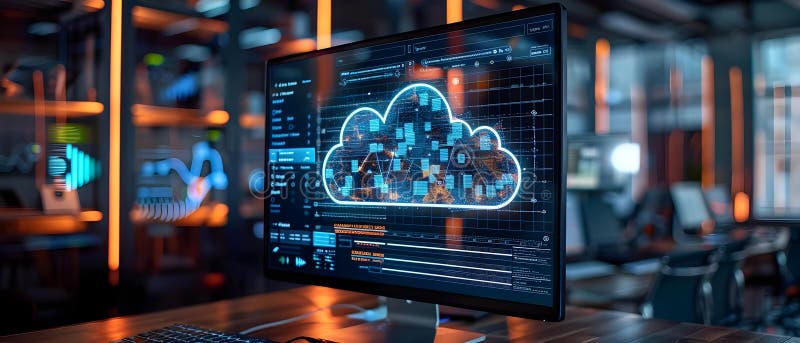 DevOps Data Symphony: Cloud Analytics in Harmony. Concept DevOps, Data ...