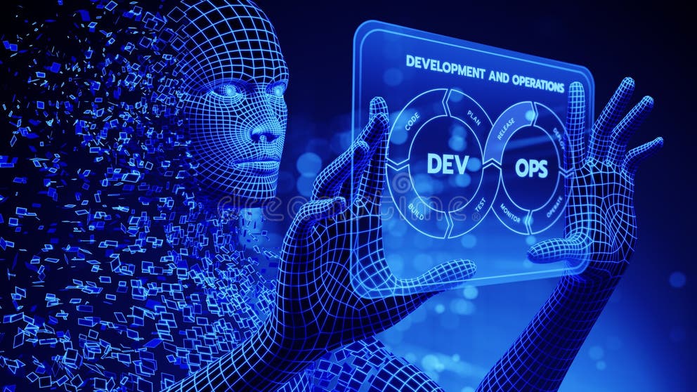 DevOps Dev Ops Software Development. Business Technology Automation Process Concept Stock ...