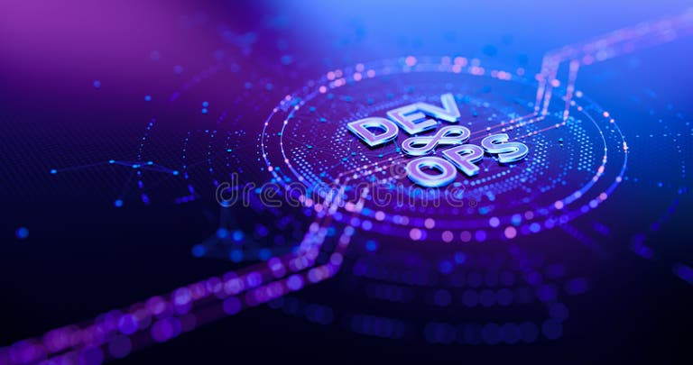 DevOps Dev Ops Software Development Digital Icon Stock Illustration ...