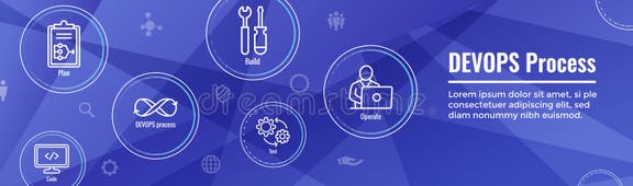 DevOps Icon Set - Dev Ops Web Header Banner Stock Vector - Illustration ...