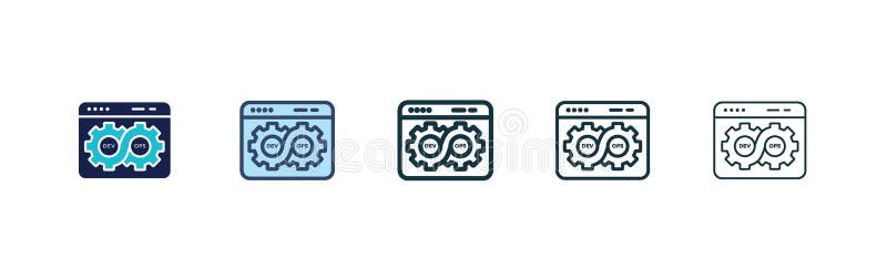 Devops Icon White Background Stock Illustrations – 101 Devops Icon ...