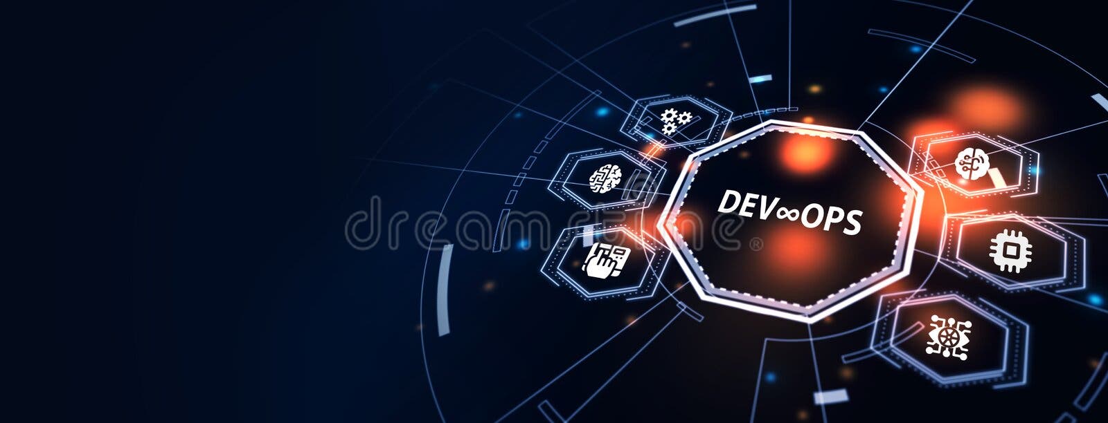 Low Code Software Development Platform Technology Concept 3d Illustration Stock Illustration