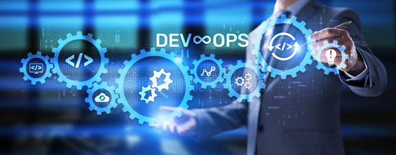 DevOps Methodology Development Operations Agil Programming Technology Concept Stock Illustration ...